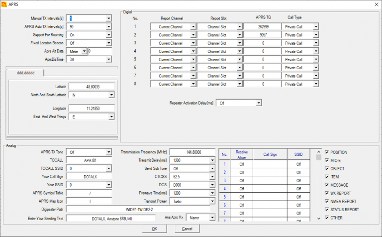 Analog APRS on ANYTONE AT-878UV and AT-878UVII - Finest Hacking and HAM